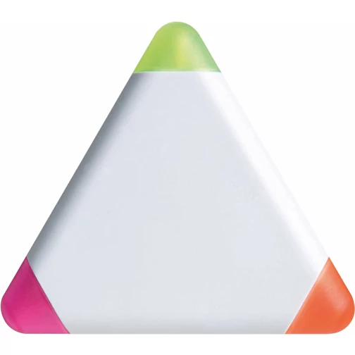 Textmarker TRIANGULO (weiss, ABS, 18g) als Werbegeschenke Auf GIFFITS ...