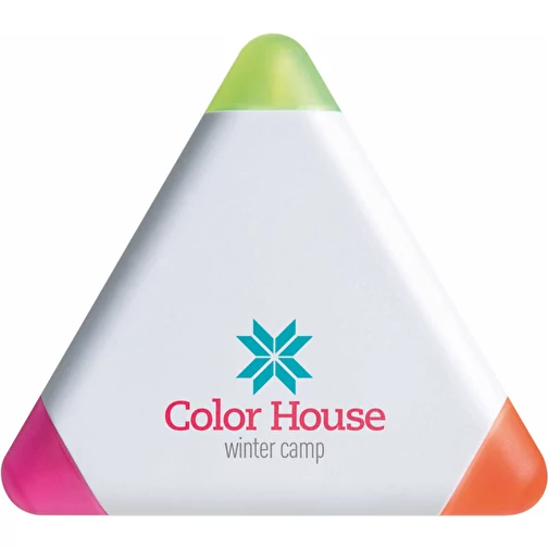Textmarker TRIANGULO (weiss, ABS, 18g) als Werbegeschenke Auf GIFFITS ...