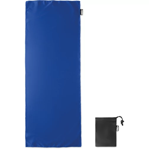 Sporthandtuch mit Beutel TUKO (königsblau, RPET, 46g) als ...