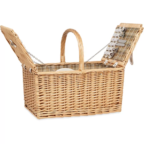 Picknickkorb aus Korbweide MIMBRE PLUS (natur, Holz, 4840g) als ...
