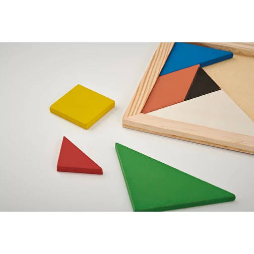 Tangram-Puzzle (natur, Holz, 40g) als Werbegeschenke Auf GIFFITS ...