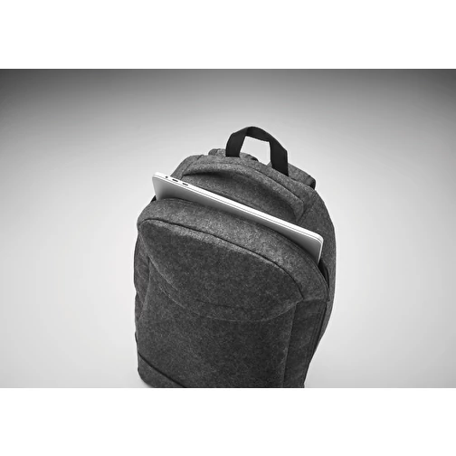 13" Laptop Rucksack RPET-Filz LLANA (steingrau, RPET, 380g) als ...