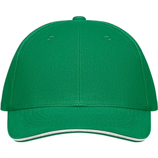 Baseball cap 6 panels 260g/m² BUFFALO (präriegrün / weiss, Baumwolle ...