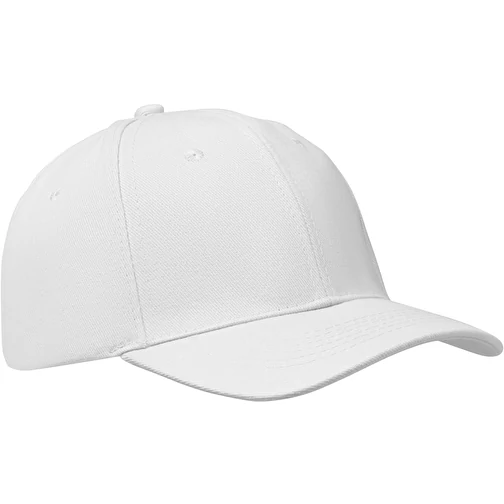 Baseball cap 6 panels 260g/m² BUFFALO (weiß, Baumwolle, 78g) als ...