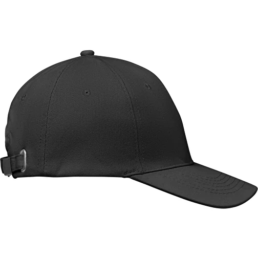 Baseball cap 6 panels 260g/m² BUFFALO (schwarz, Baumwolle, 78g) als ...