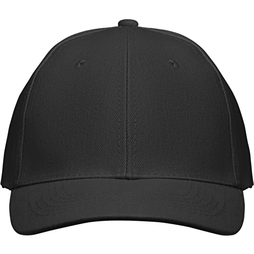 Baseball cap 6 panels 260g/m² BUFFALO (schwarz, Baumwolle, 78g) als ...