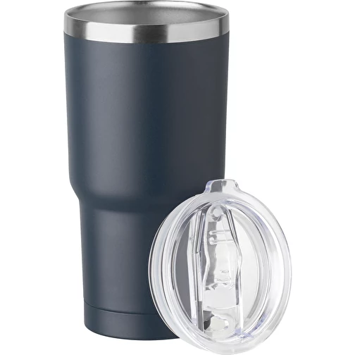 Doppelwandiger Becher 500ml SUM (550 ml, marineblau, Edelstahl, 333g ...