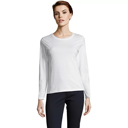SOL´S IMPERIAL LSL DAMEN T-SHIRT WOMEN (S, white, 191g) als ...