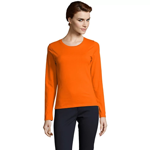 SOL´S IMPERIAL LSL DAMEN T-SHIRT WOMEN (M, orange, 191g) als ...