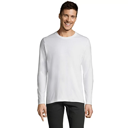 SOL´S IMPERIAL LSL MEN T-Shirt190 (L, white, 235g) als Werbegeschenke ...