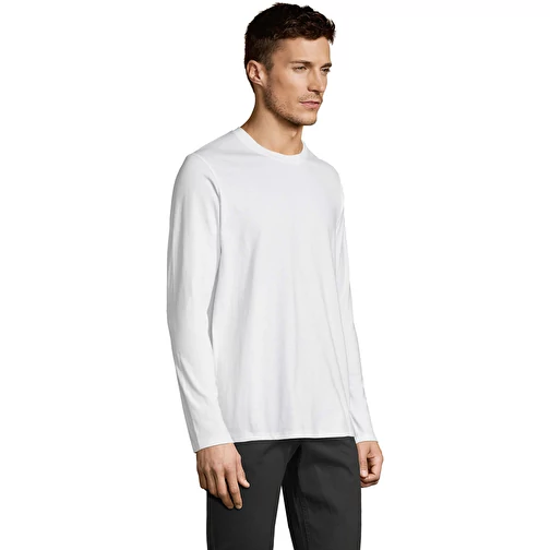 SOL´S IMPERIAL LSL MEN T-Shirt190 (L, white, 235g) als Werbegeschenke ...