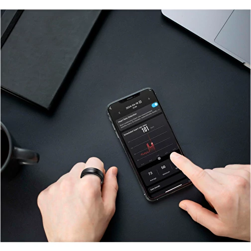 Prixton Orbyt Smart Ring (schwarz, Aluminium, 2g) als Werbemittel Auf ...