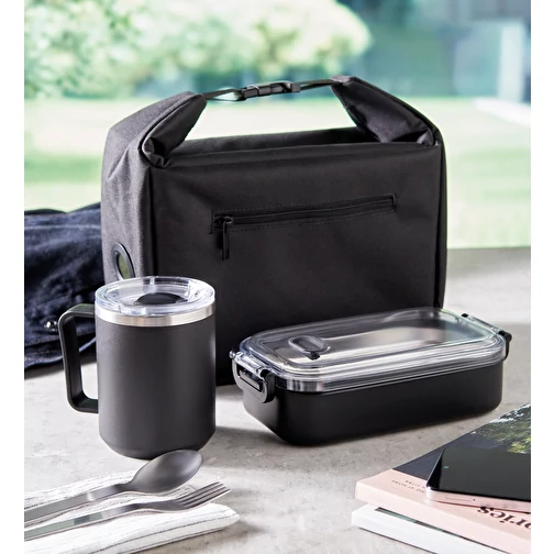 Kühltasche 600D WINTRY (schwarz, RPET, 270g) als Werbeartikel Auf ...