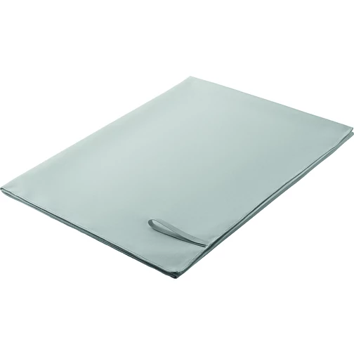 Mikrofaser-Handtuch ATOLL 100 (grau, PE, 280g) als Werbegeschenke Auf ...